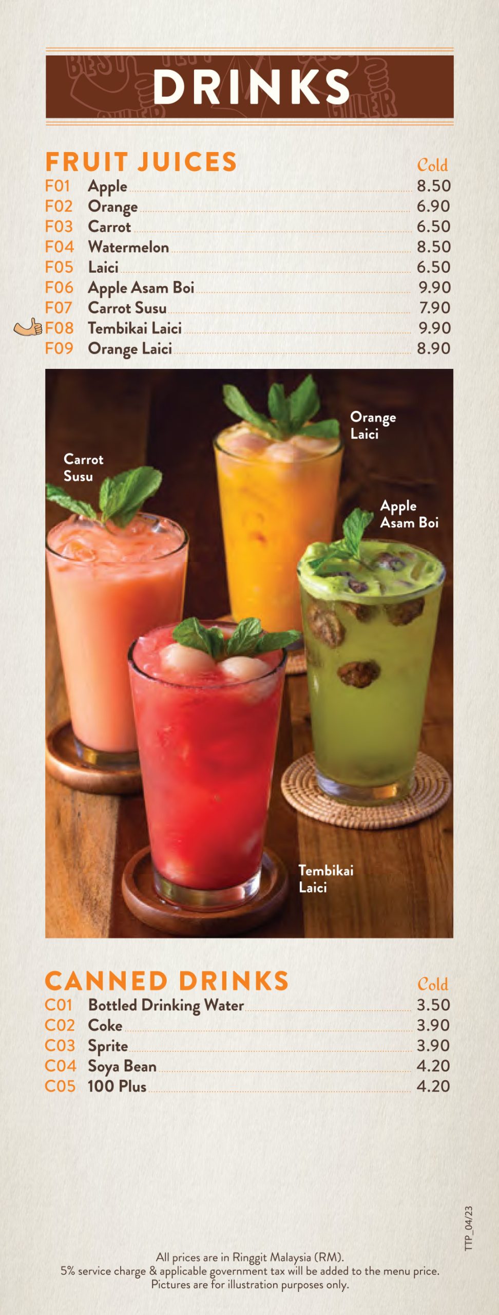 Our Menu - Teh Tarik Place