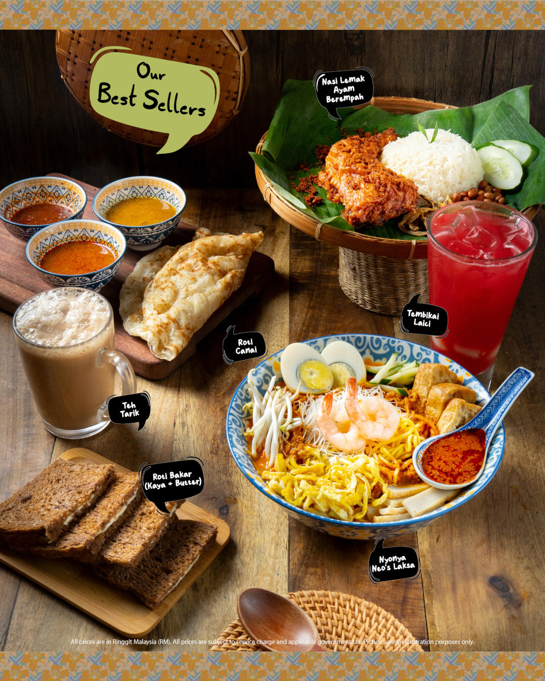 Our Menu - Teh Tarik Place